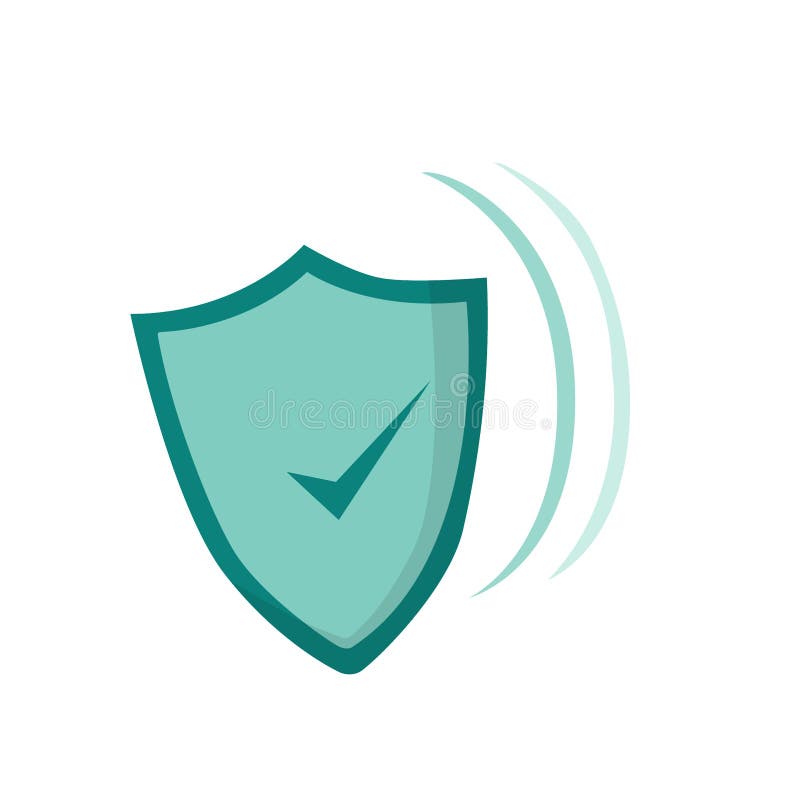 Shield Icon on a White Background. Vector Illustration Stock ...