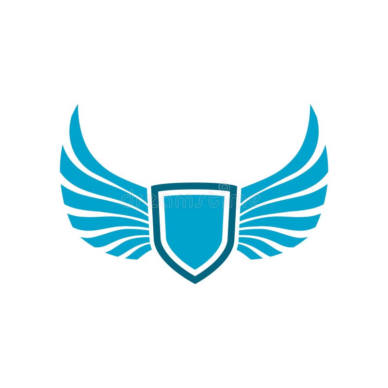 Shield with Wings Logo Design Stock Vector - Illustration of success ...