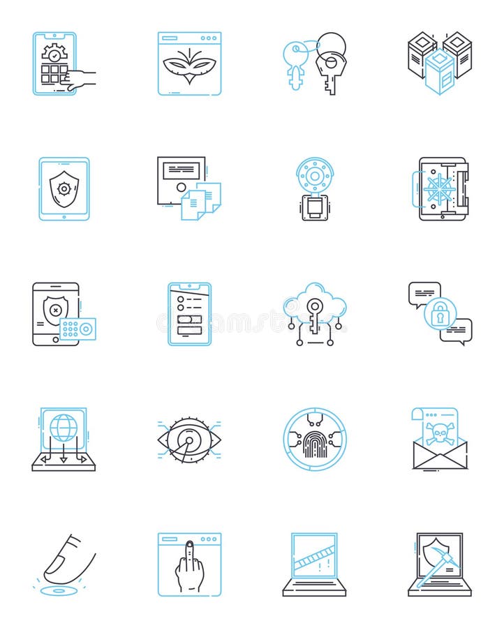 Shielding Linear Icons Set. Protection, Barrier, Defense, Shield ... Shielding Linear Icons Set. Protection, Barrier, Defense, Shield ...