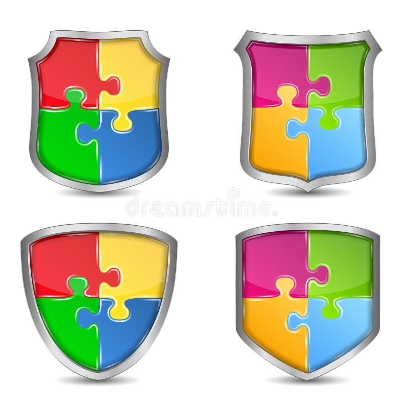 Shields stock vector. Illustration of classic, piece - 27072939