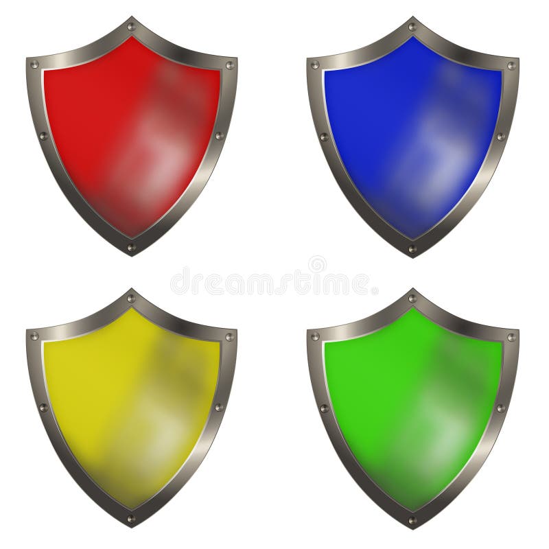 Shields for the design. stock illustration. Illustration of protection ...