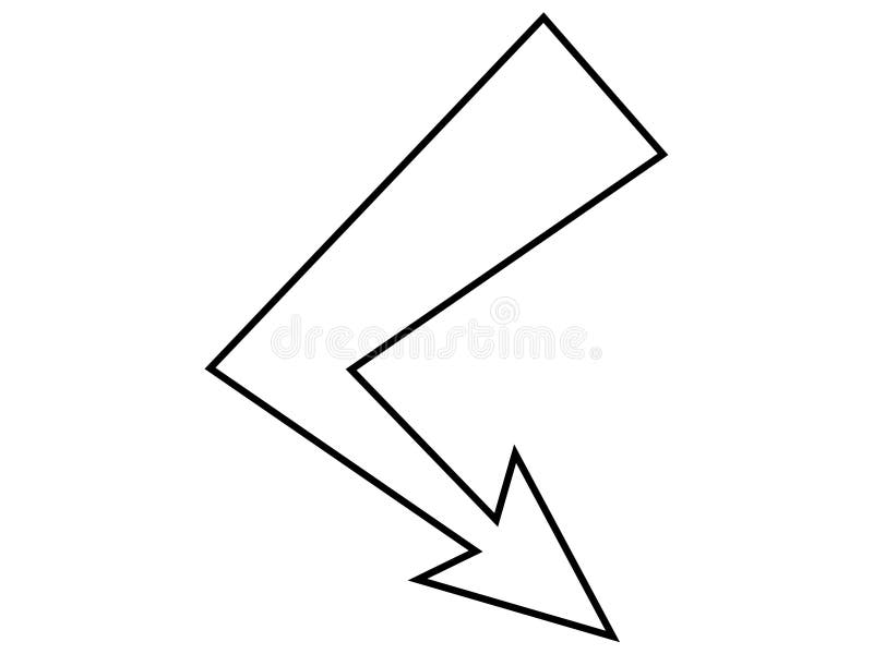 Shift down arrow stock illustration. Illustration of drawing - 371945966
