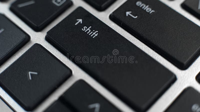 Shift and Enter Buttons on Laptop Keyboard, Typing Capital Letters ...