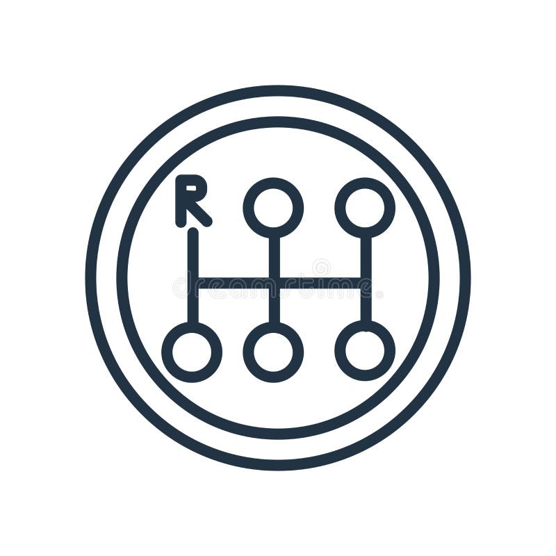 Gear Shift Knob Vector Icon Stock Vector - Illustration of concept ...