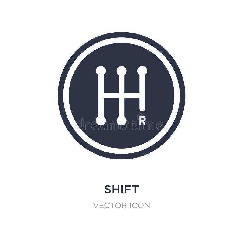 Shift Icon in Different Style Vector Illustration. Two Colored and ...