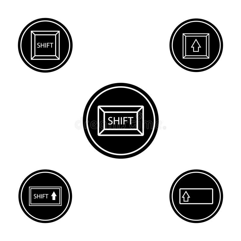Shift key icon vector stock vector. Illustration of computer - 291188691