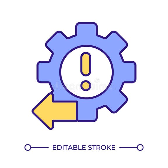 Shift Left Approach Rgb Color Icon Stock Vector Illustration Of