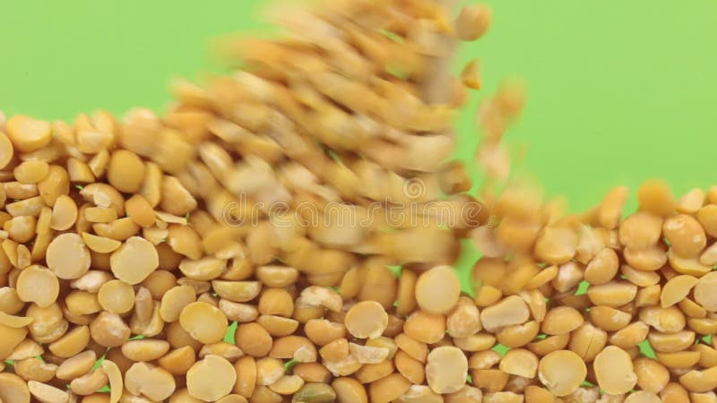 Shift the Peas Grains Opening the Green Screen. Stock Footage - Video ...