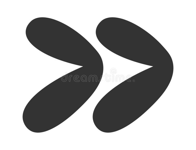 Shift Right Symbol stock vector. Illustration of continue - 276208156
