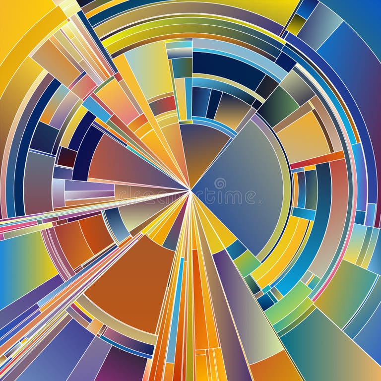 The Shift To Fragmented Harmony Stock Illustration - Illustration of stylized, tonal: 371392910