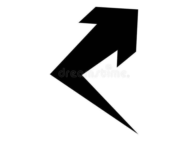 Shift up arrow stock illustration. Illustration of brand - 371945672