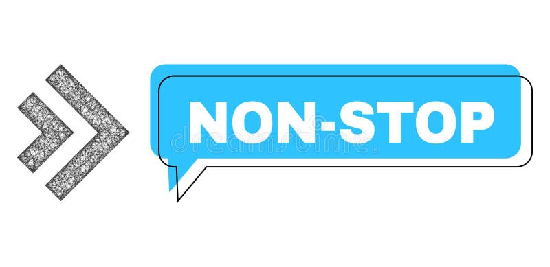 Shifted Non-Stop Speech Balloon and Net Shift Right Icon Stock Vector ...