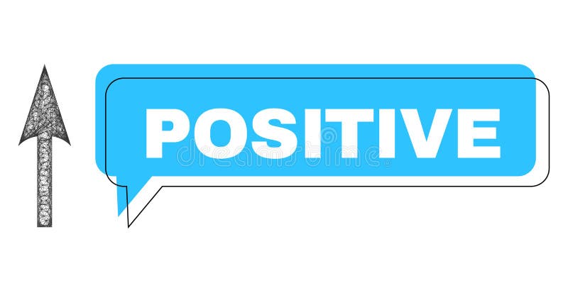 Shifted Positive Chat Bubble and Net Sharp Arrow Up Icon Stock Vector ...