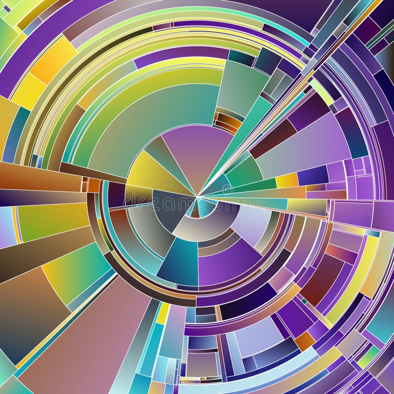 Shifting Angles of Color Design Stock Illustration - Illustration of ...