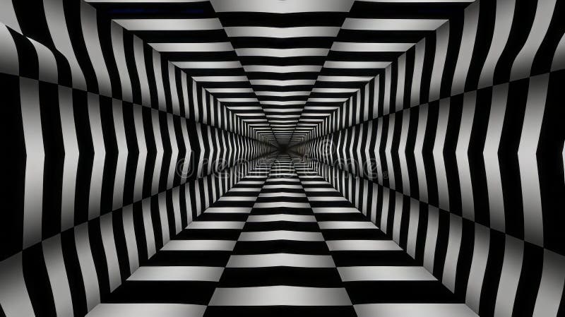 Shifting digital illusion stock illustration. Illustration of interior ...