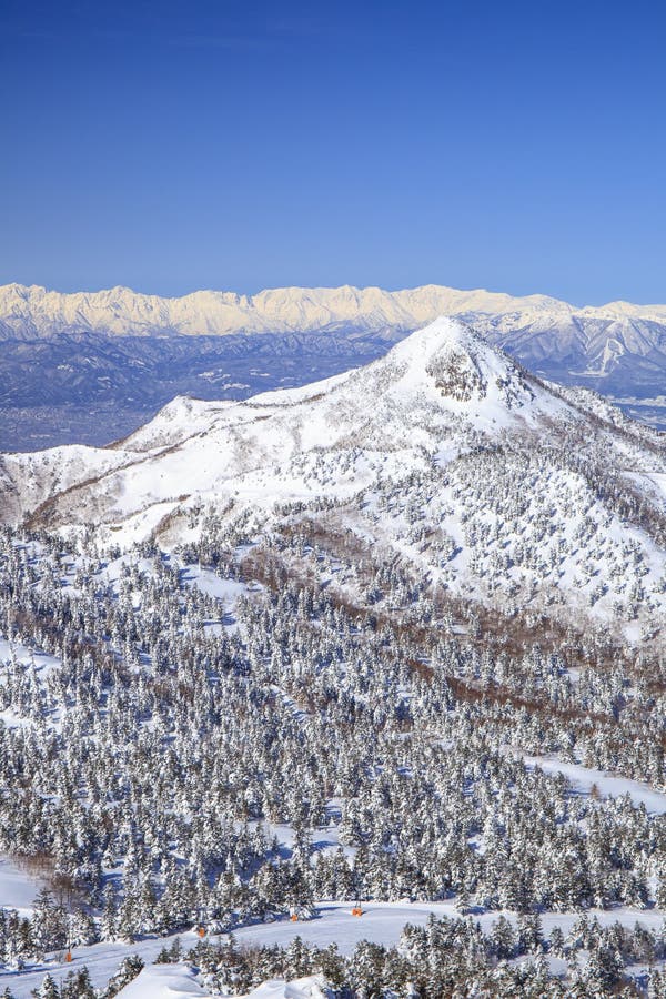 Shiga Kogen in winter stock photo. Image of mountain - 50879296