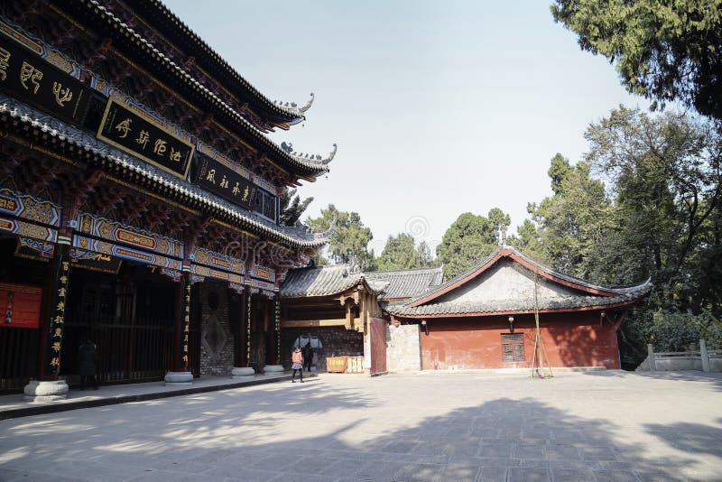 Shijing Temple in Chengdu,china Editorial Stock Image - Image of travel ...