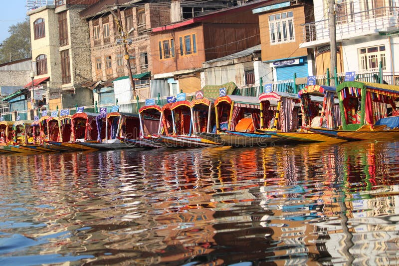 Shikara Ride on Dal Lake in Srinagar Kashmir Editorial Photo - Image of ...