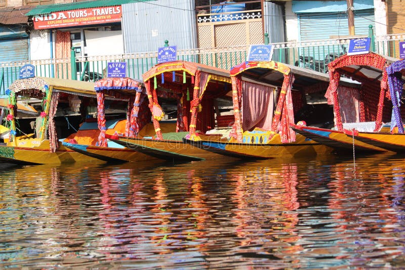 Shikara Rider on Dal Lake in Srinagar Kashmir Editorial Stock Image ...