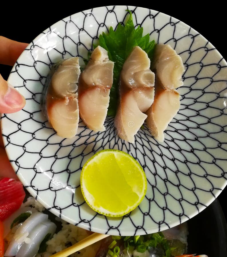 Shime Saba Sushi or Pickled Saba Fish Saba is a One in Species of ...