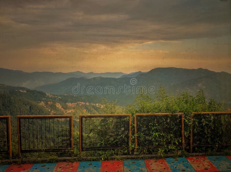 Shimla, Himachal Pradesh, India Stock Image - Image of dusk, tree ...