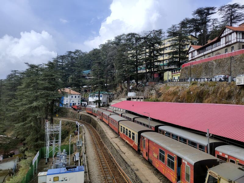 Shimla toy train Station editorial stock photo. Image of train - 270055508