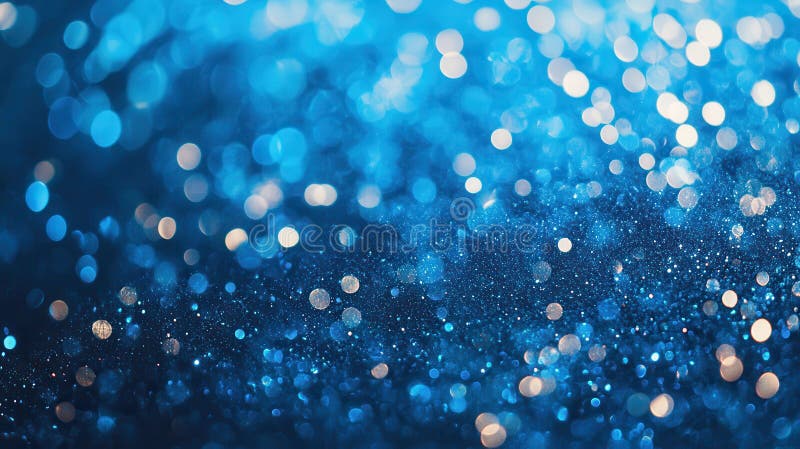 A Shimmering Blue Bokeh Background Creating a Dreamy, Ethereal ...