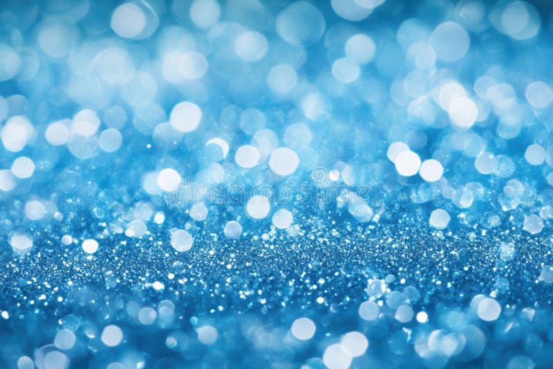 A Shimmering Blue Glitter Background with a Soft, Blurred Backdrop ...