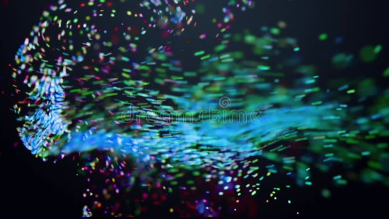Glowing Particles Under Water Stock Footage - Video of light, glowing ...