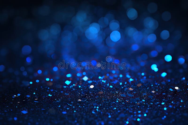 Shimmering Blue Sparkle Glitter Abstract Background with Magical ...