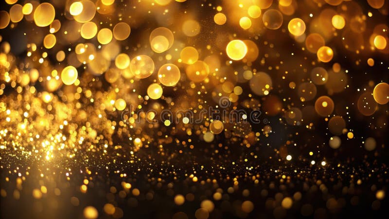 A Shimmering Cascade of Golden Light and Sparkling Dust Creates a ...