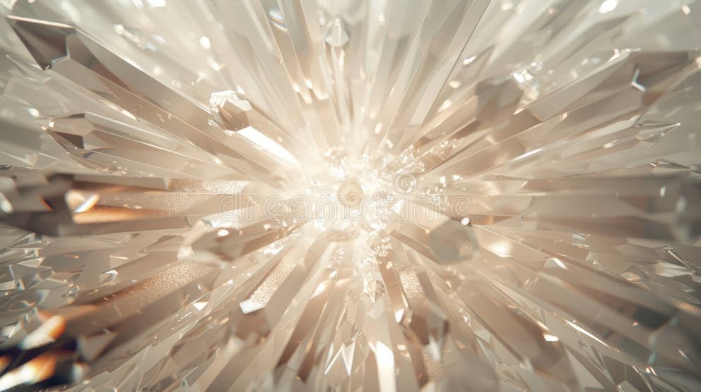 Shimmering Crystal Burst - Sparkle of Light and Reflections Stock Image ...