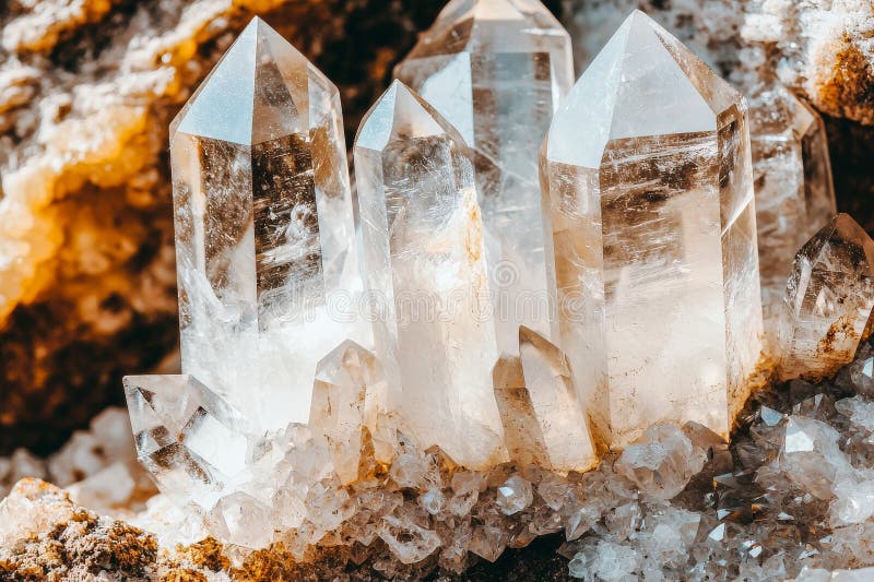 Shimmering Crystalline Structures on a Lab Surface are Illuminated To ...