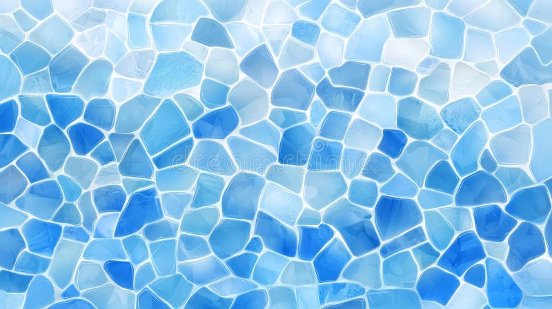 Shimmering Deep Ocean Blue Mosaic Tile Backdrop, a Textured and Vibrant ...