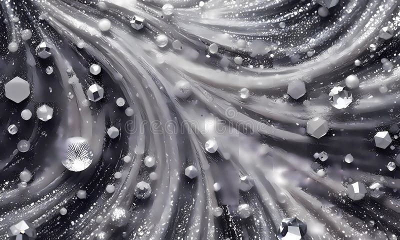 Shimmering Diamond Dust Texture in Silver and White Stock Illustration ...