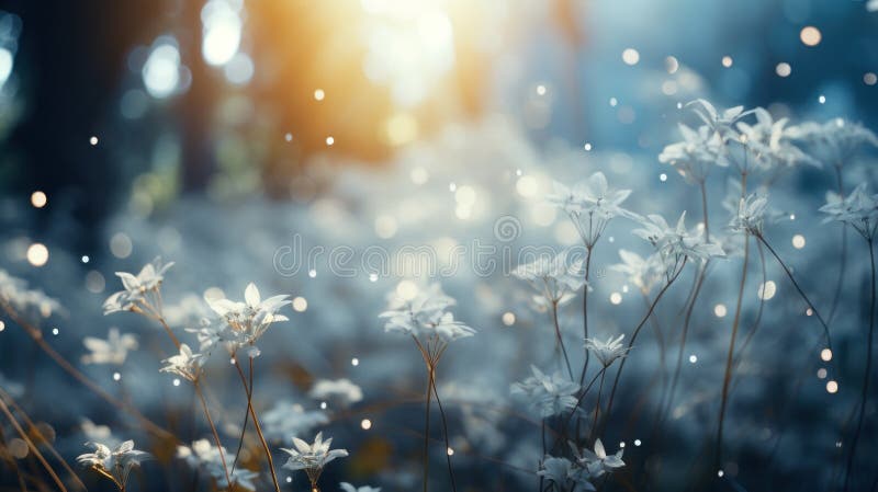 Shimmering Evening Eucalyptus Trees AI Generated Stock Illustration ...