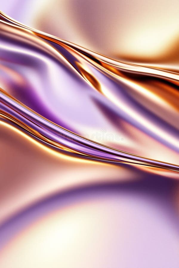 Shimmering Fabric Drapes in Rich Shades of Gold and Lavender Creating ...