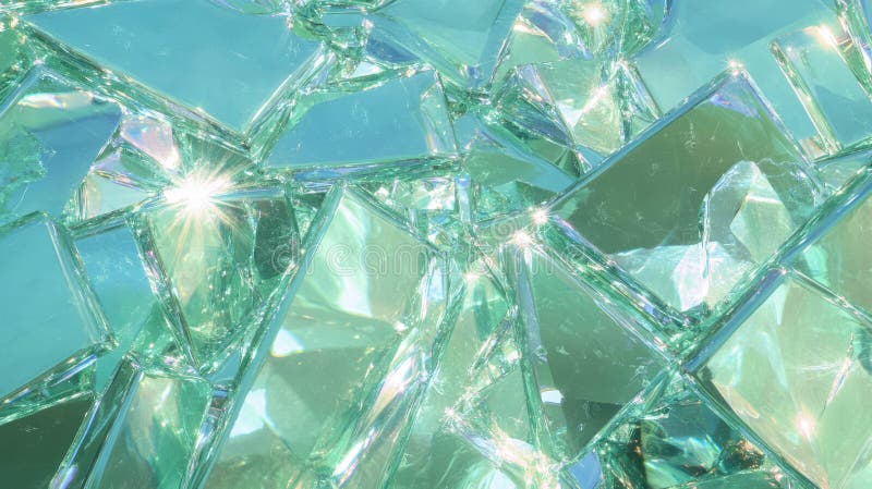 Shimmering Fragmented Glass Shard Abstract Background Design for ...