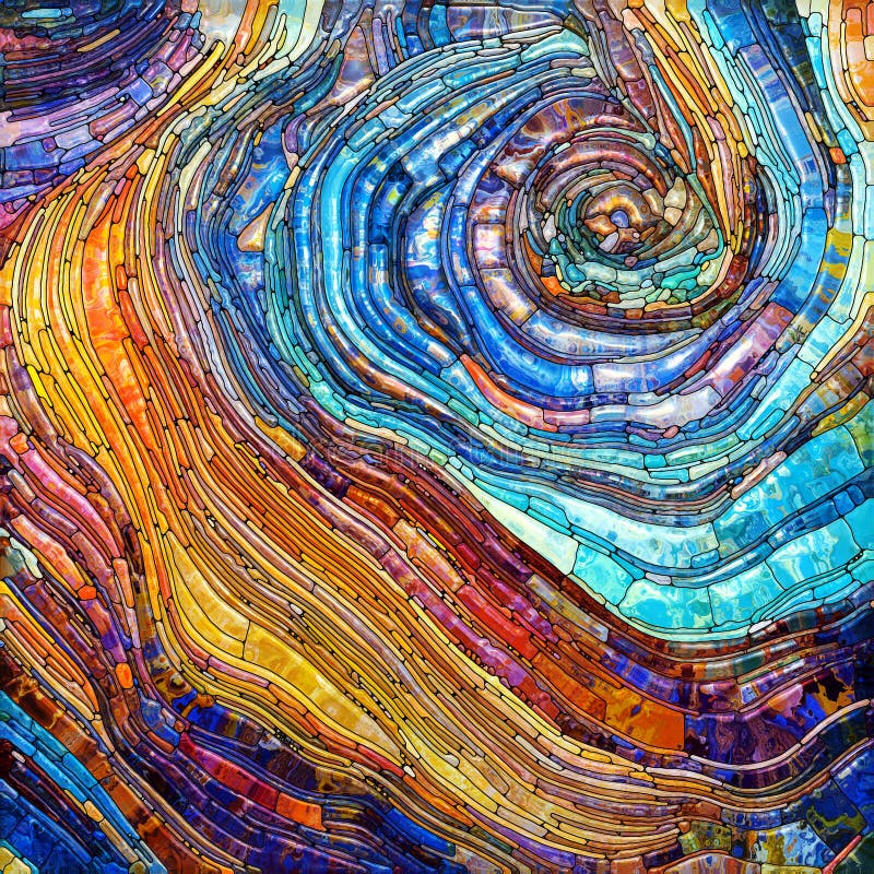 Petals of Colorful Glass stock illustration. Illustration of ...