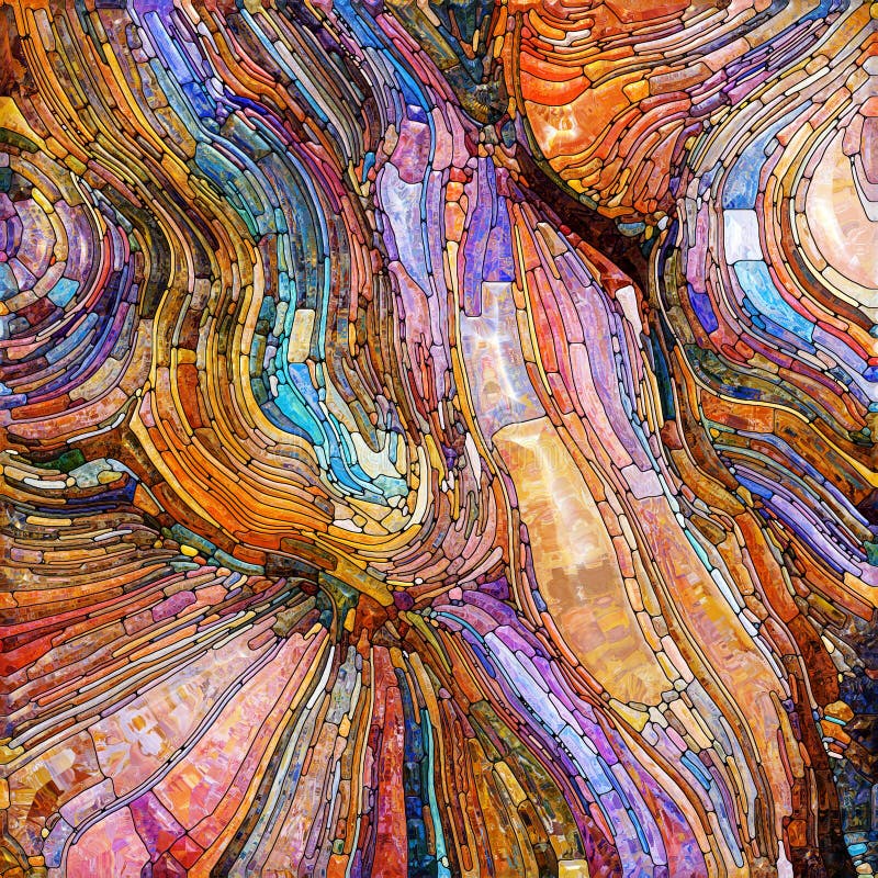 Synergies of Colorful Glass Stock Illustration - Illustration of ...