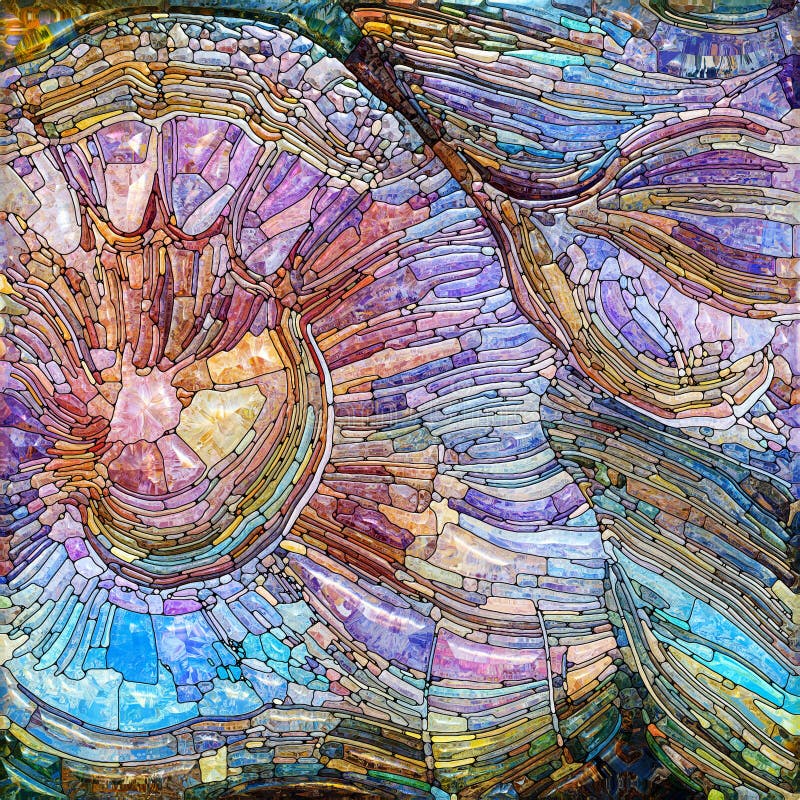 Synergies of Colorful Glass Stock Illustration - Illustration of flow ...