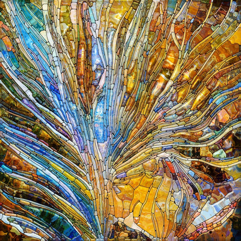 Propagating of Vivid Glass stock illustration. Illustration of tile ...
