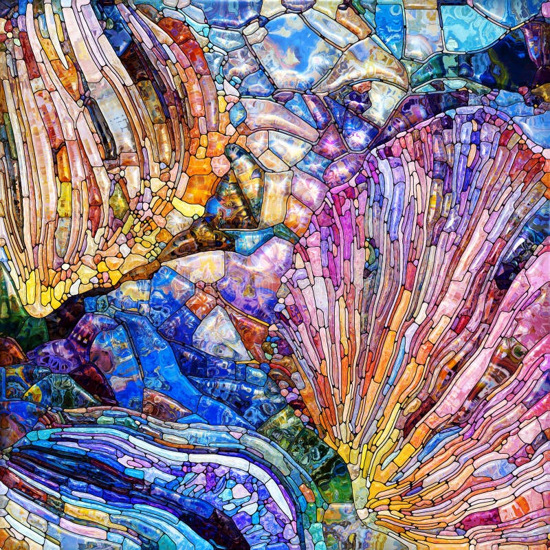 Lights of Vivid Glass stock illustration. Illustration of abstract ...