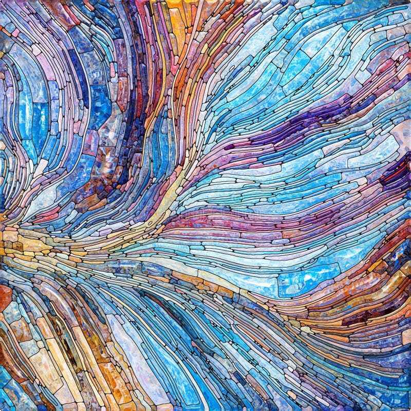 Lights of Vivid Glass stock illustration. Illustration of decorative ...