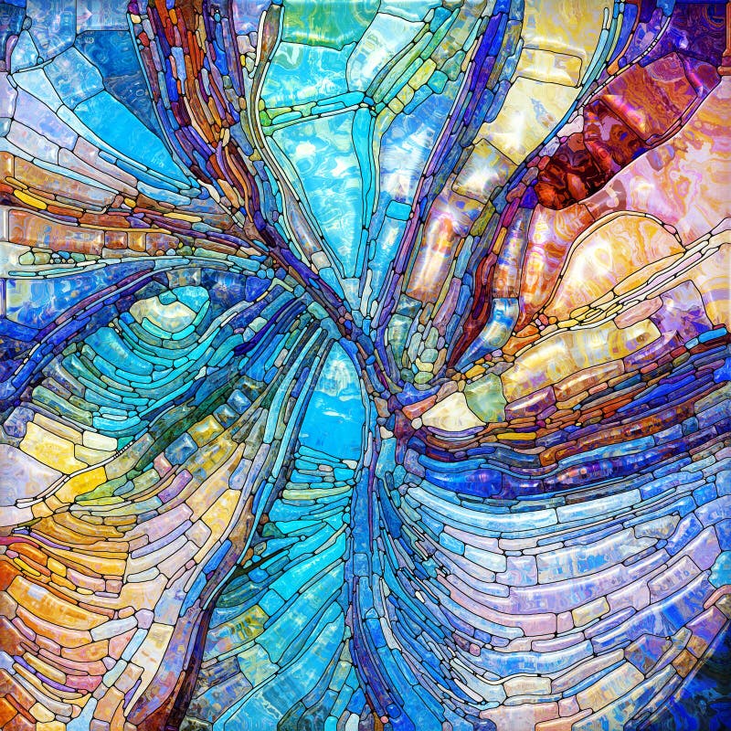 Secrets of Colorful Glass stock illustration. Illustration of glass ...