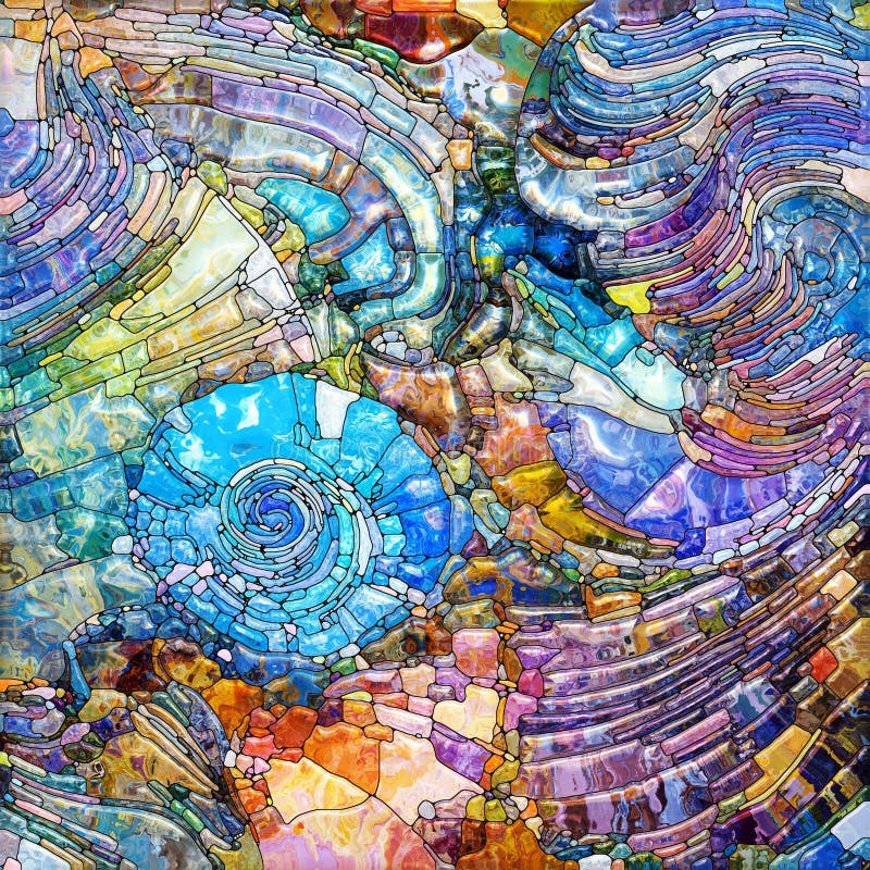 Secrets of Colorful Glass stock illustration. Illustration of glass ...