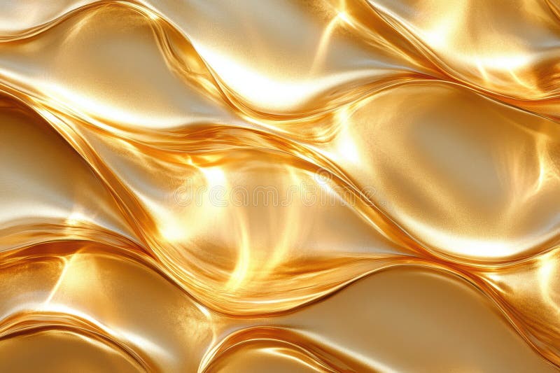 Shimmering Gold Background Featuring Elegant Wavy Lines Stock Photos ...