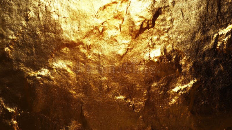 Shimmering Gold Foil Texture with Rich Metallic Luster Stock Image ...