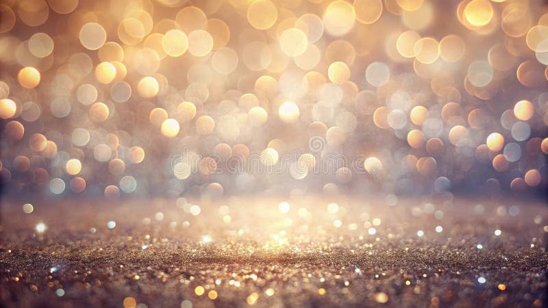 Shimmering Gold and Silver Glitter Background with Sparkling Lights ...