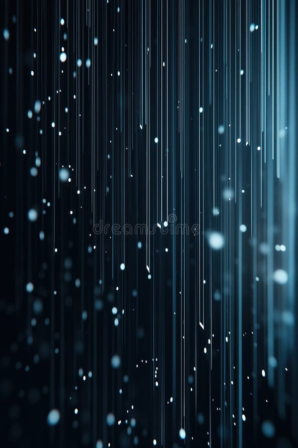 Dynamic Display of Shimmering Light Particles Against a Dark Background ...
